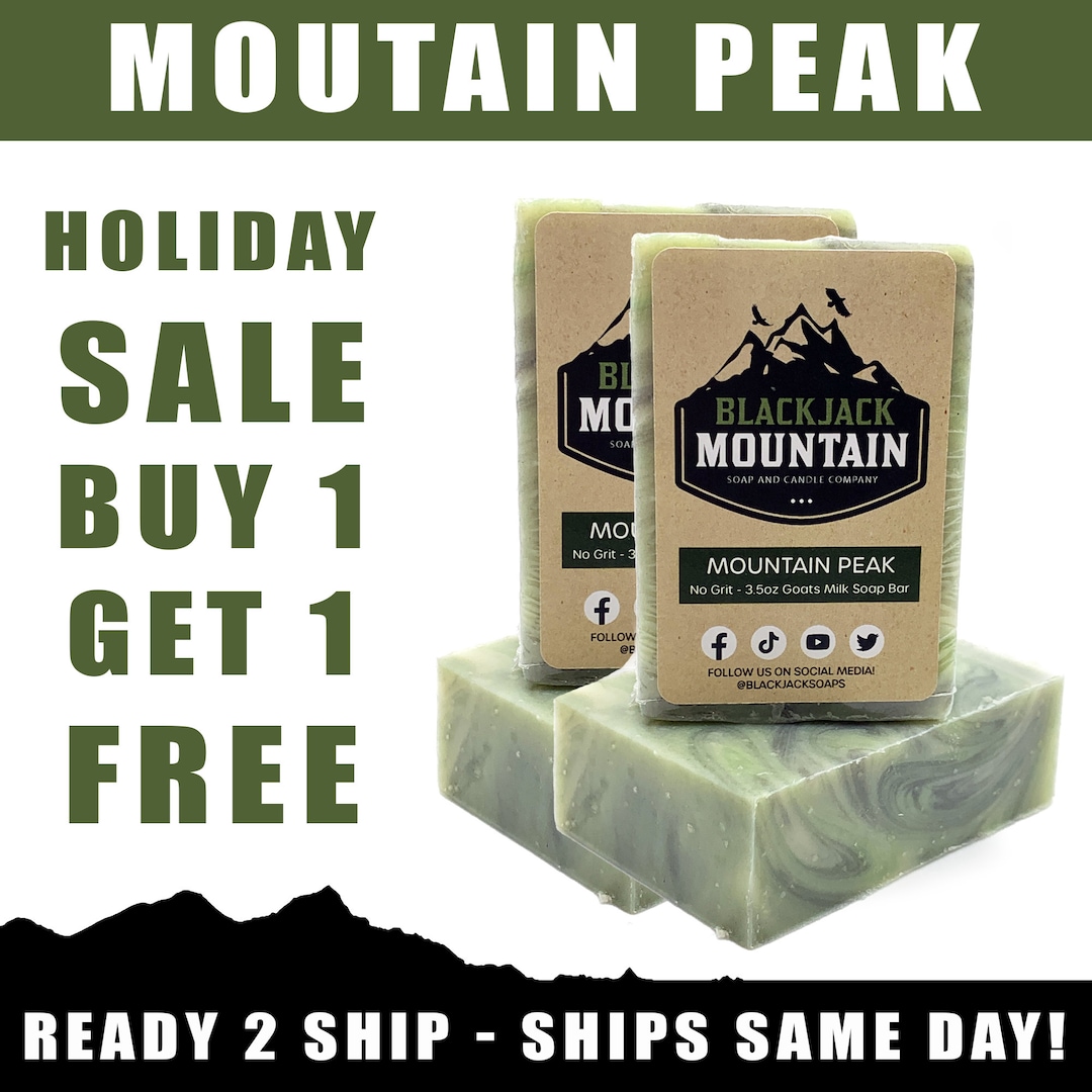 Mountain Peak Men's Soap Great for Men's Gift Guy Gift Men's Soap Goats ...