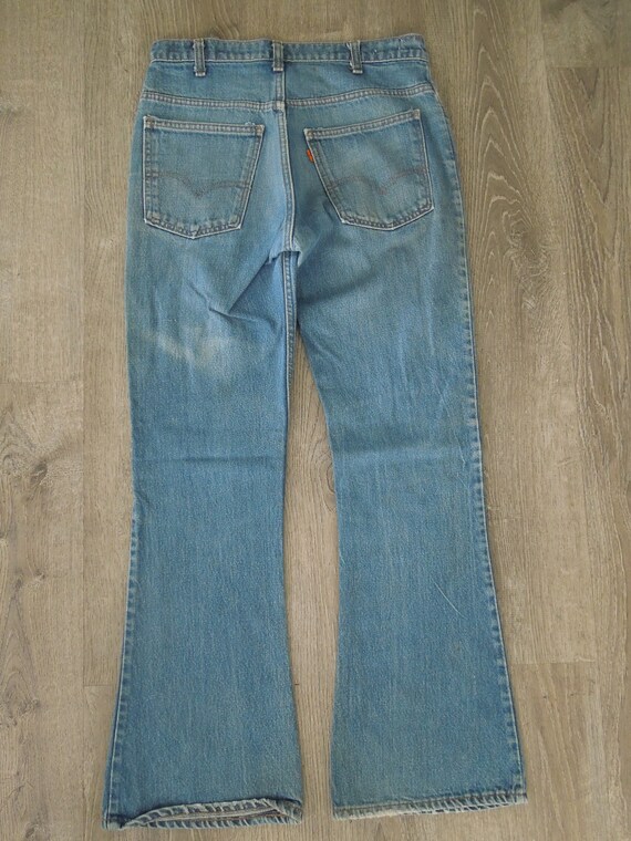 Vintage Bell Bottom 646 Levis Destroyed Denim Jeans O… - Gem