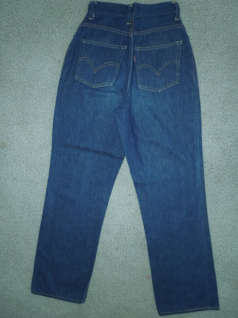 Vintage Levis Big e Rivets Women's Denim Jeans Reg Tag Made in USA Size ...