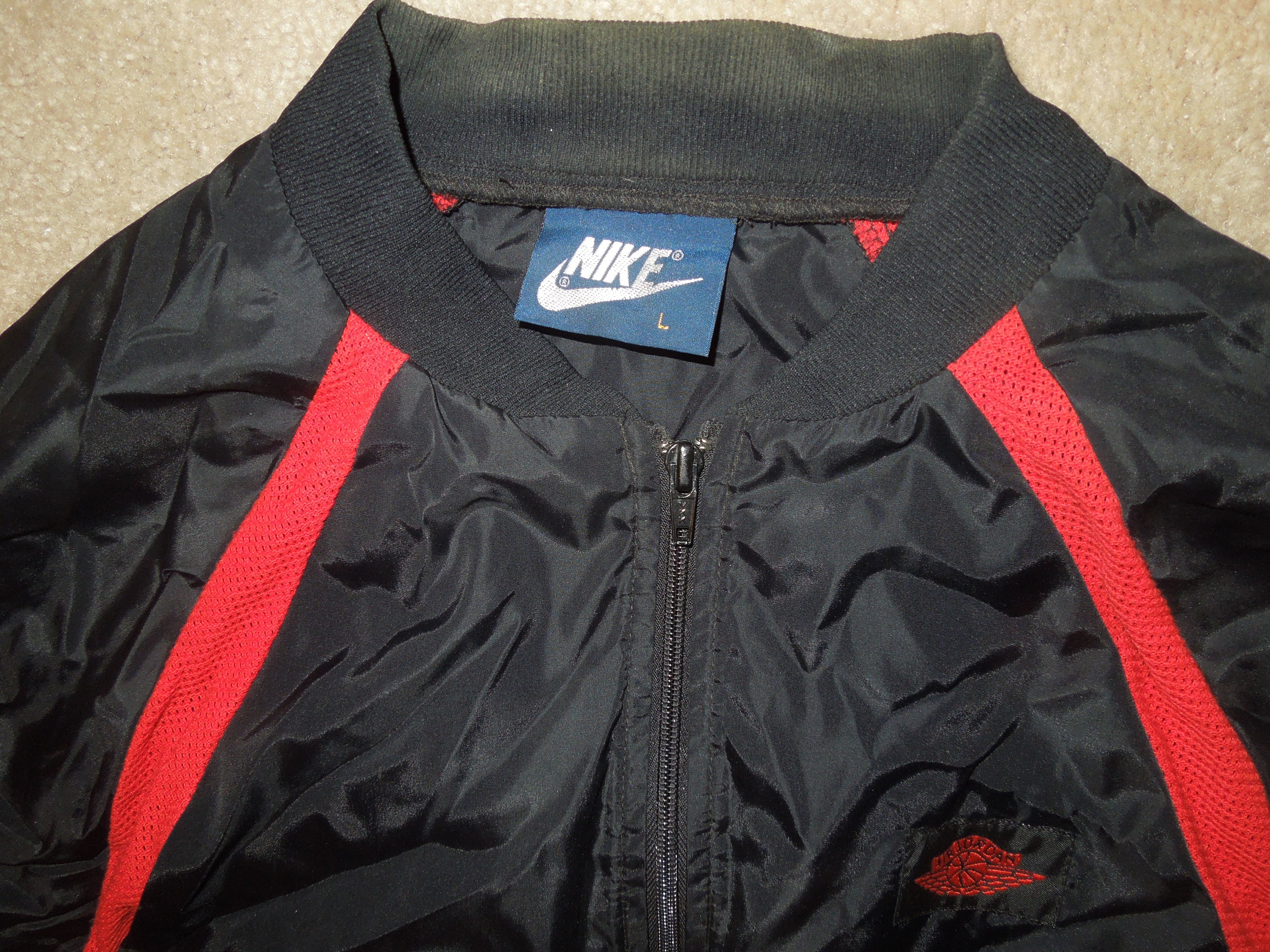 Vintage NIKE AIR JORDAN Windbreaker Jacket Size L - Etsy
