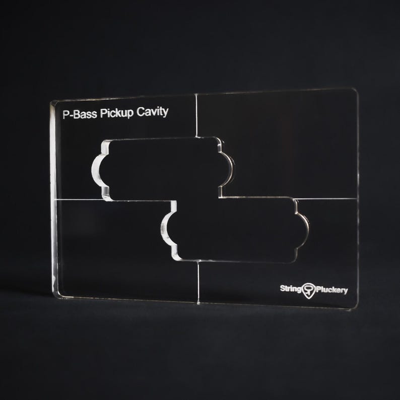 P-bass Guitar Pickup Routing Template - Etsy