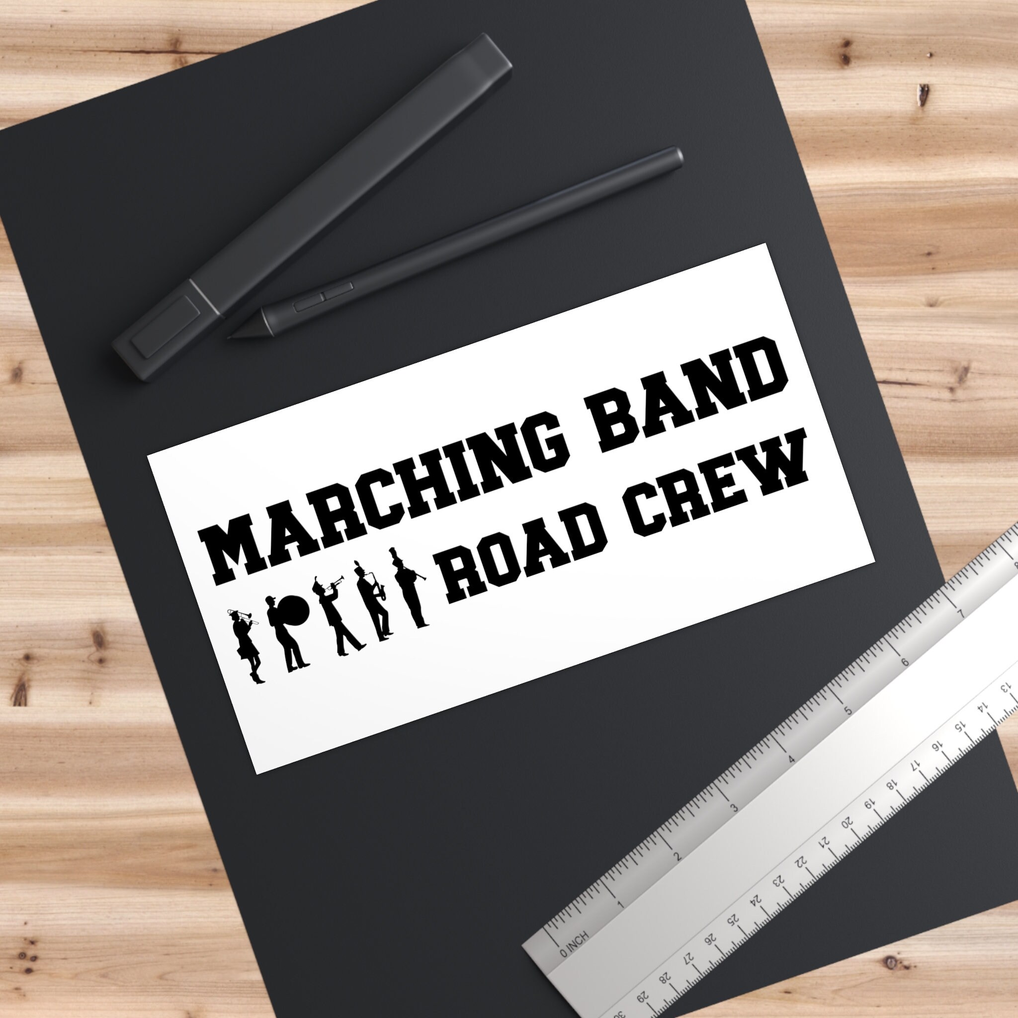 Marching Band Road Crew Bumper Sticker, Waterproof Vinyl - Etsy