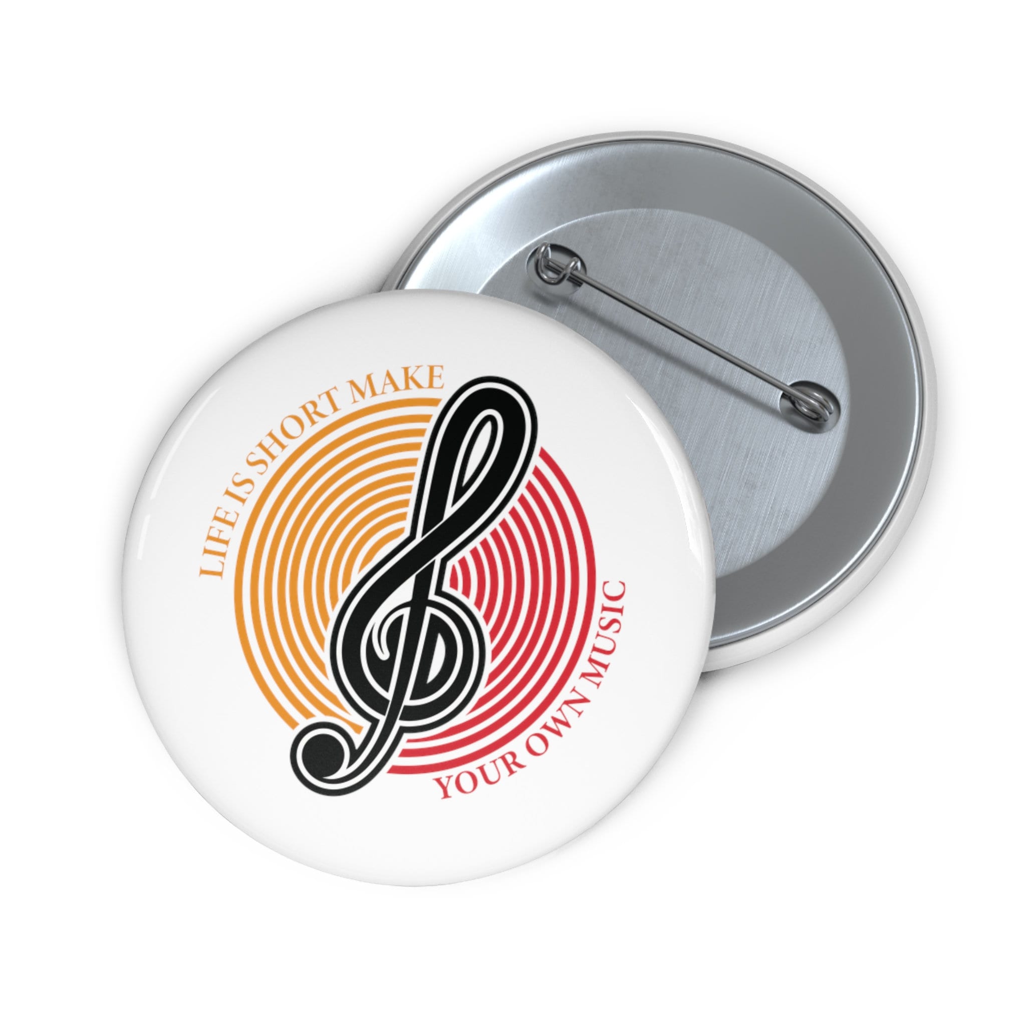 Life is Short Make Your Own Music Pin Buttons, Gift for Musician, Gift ...