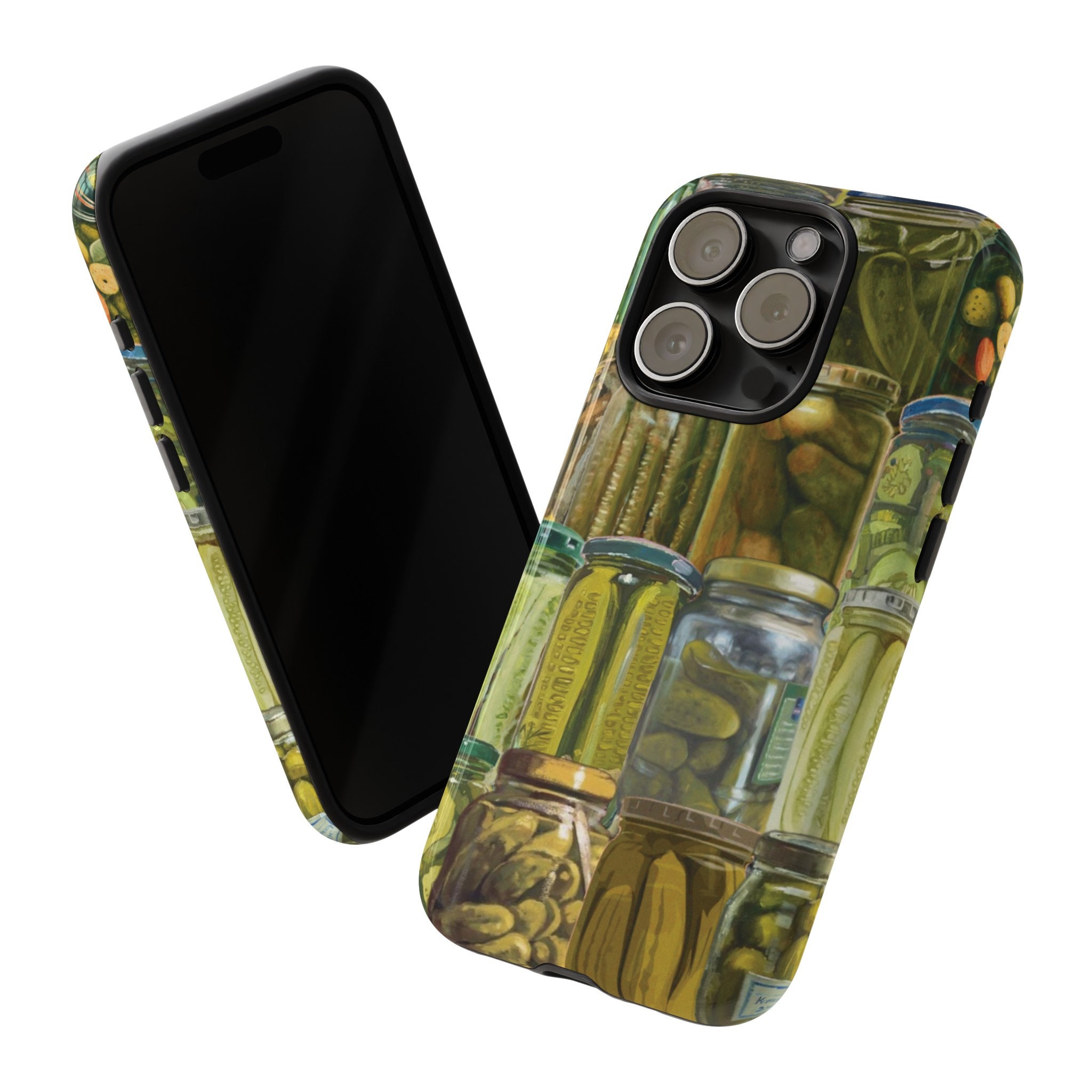 Pickles Tough Phone Case, iPhone 13 14 15 Pro Max Pickle Jars ...