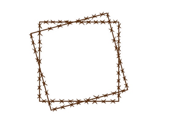 barbed wire square barbed wire barbed wire frame rustic barbed wire
