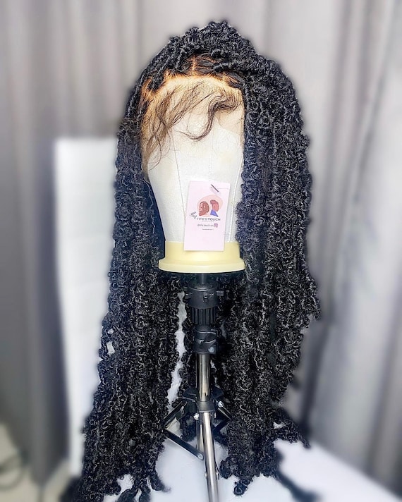 FAUX LOCS Hand-made WIG Butterfly Distressed Goddess Lace - Etsy