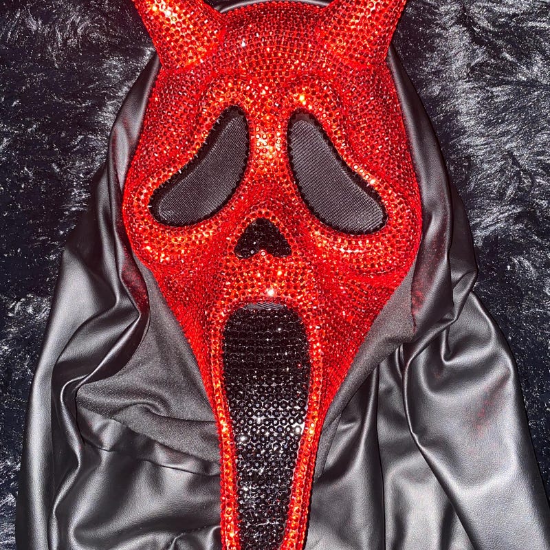 Bedazzled Ghostface Mask - Etsy