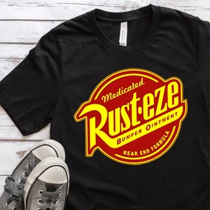 Rust-eze Shirts, Lighting Mcqueen Shirt, Disney Shirt, Disney Cars ...