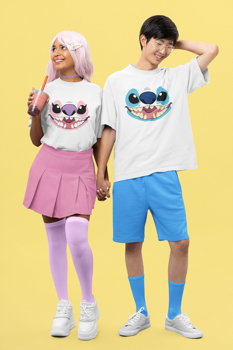 Stitch and Angel Shirt Stitch Couple Shirt Stitch and Angel - Etsy