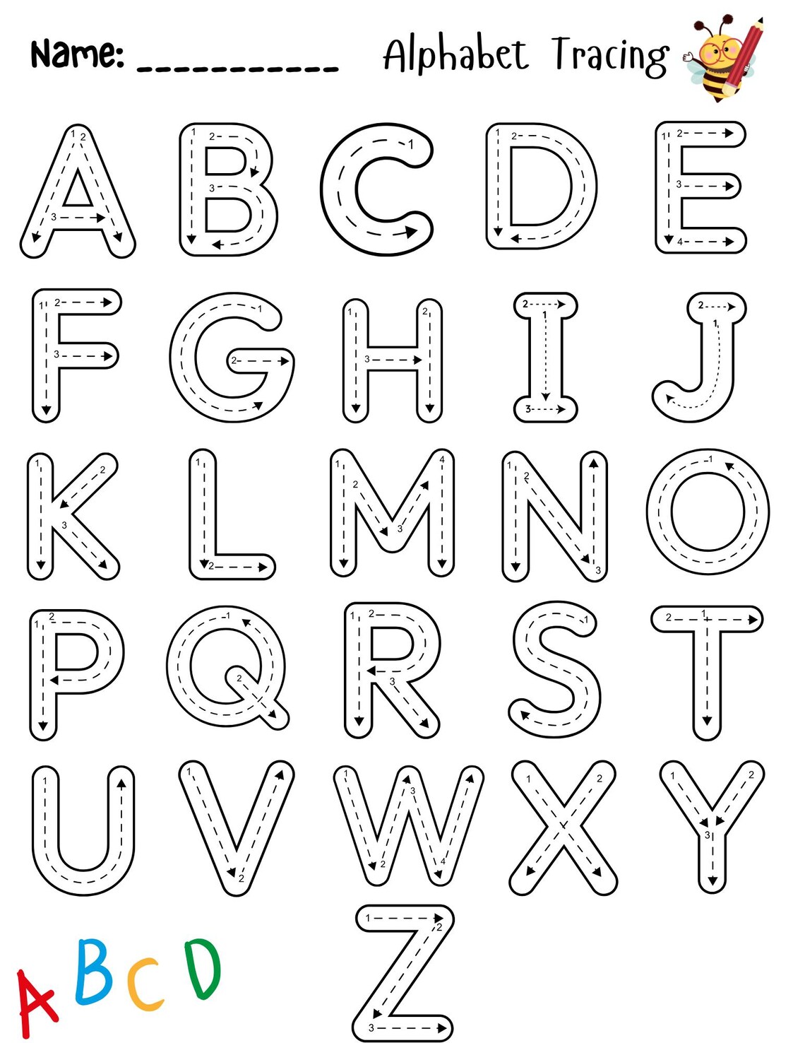 Preschool Worksheets Bundle: Letters, Numbers, Shapes, Objects, and ...