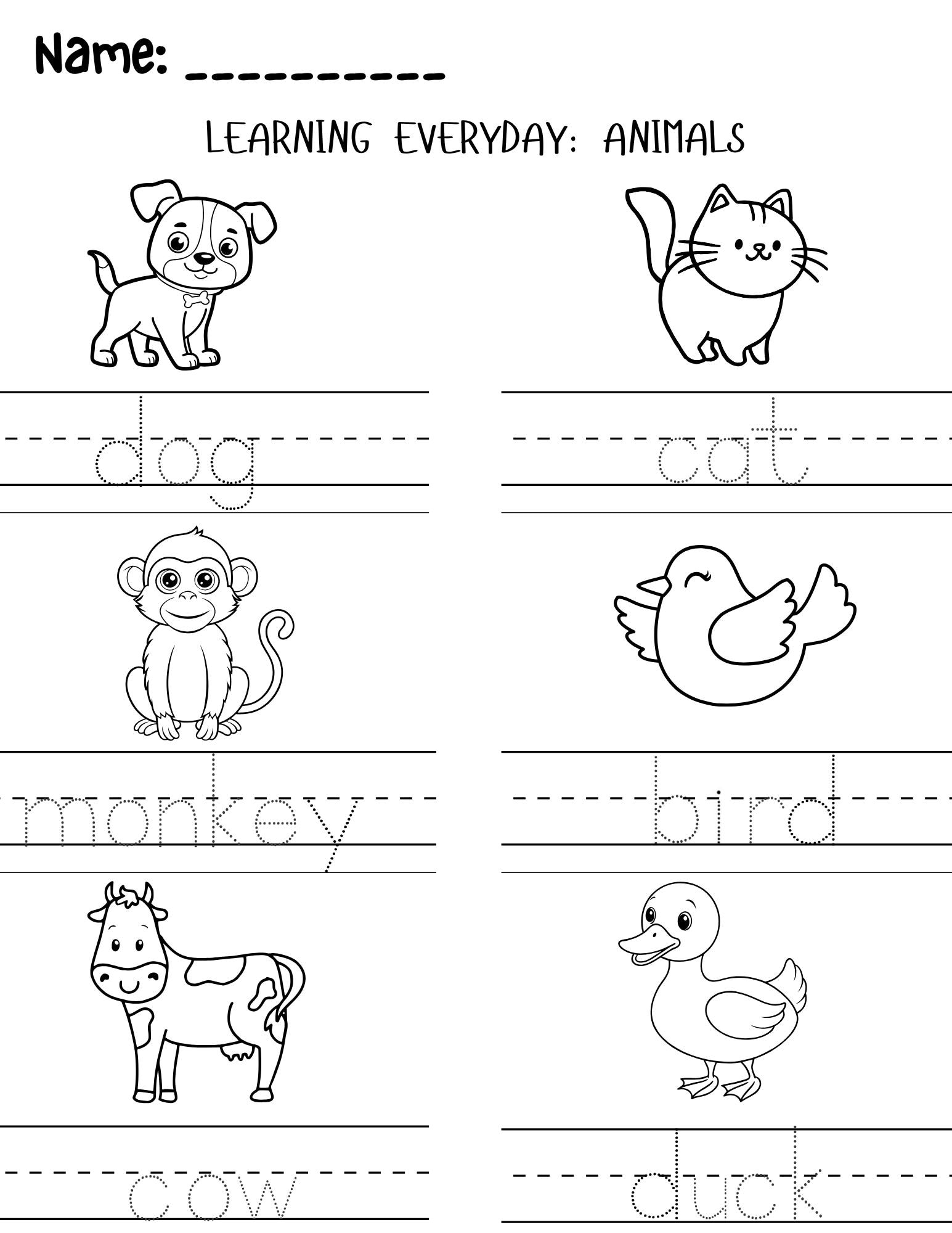 Preschool Worksheets Bundle: Letters, Numbers, Shapes, Objects, and ...