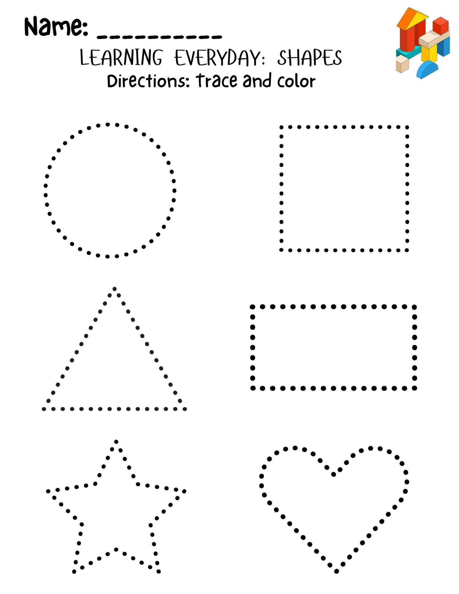 Preschool Worksheets Bundle: Letters, Numbers, Shapes, Objects, and ...