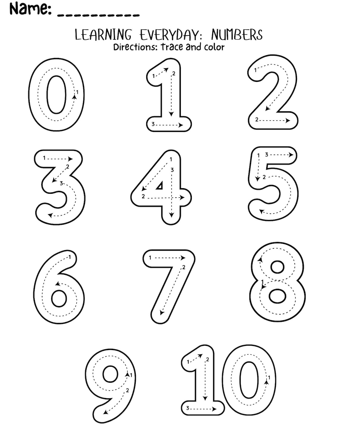 Preschool Worksheets Bundle: Letters, Numbers, Shapes, Objects, and ...