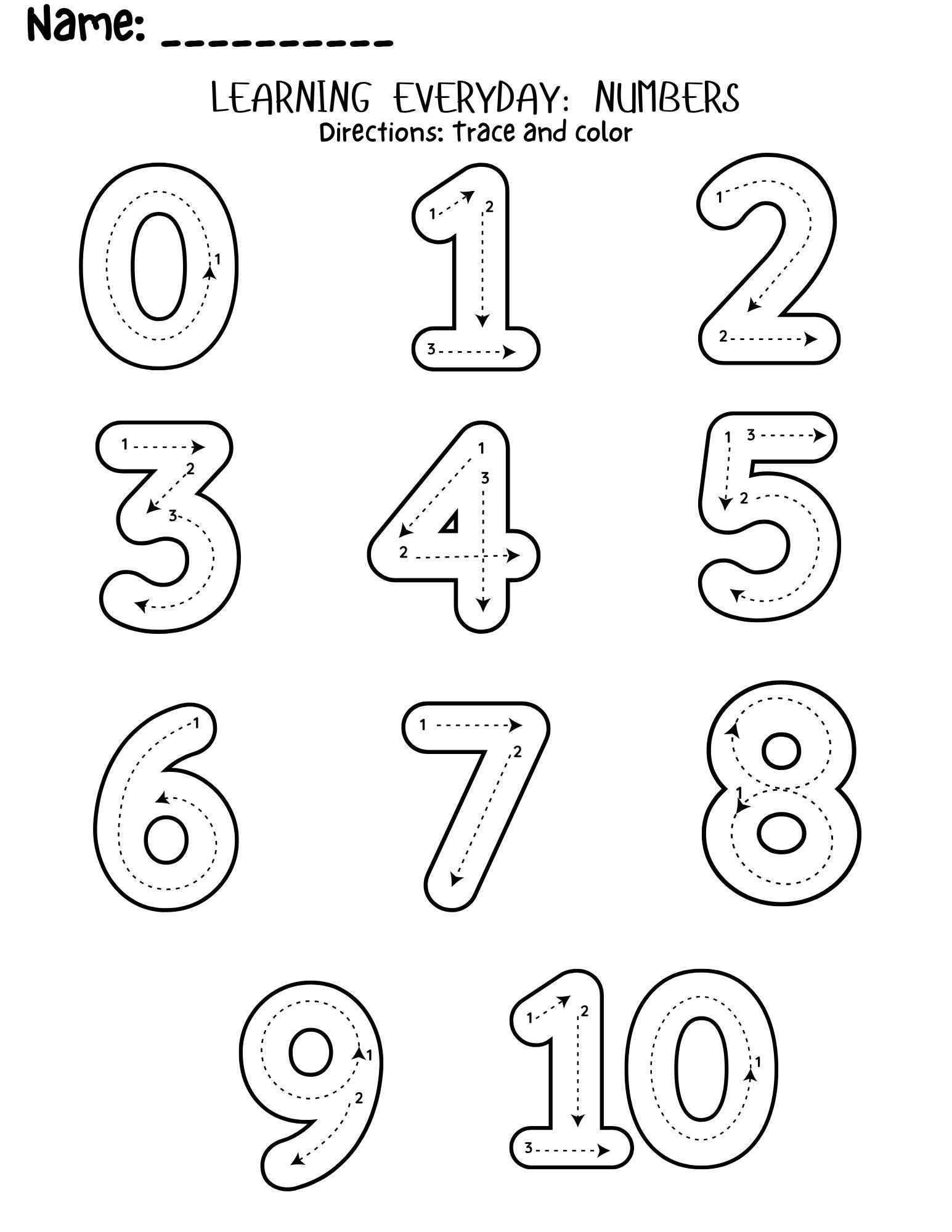 Preschool Worksheets Bundle: Letters, Numbers, Shapes, Objects, and ...