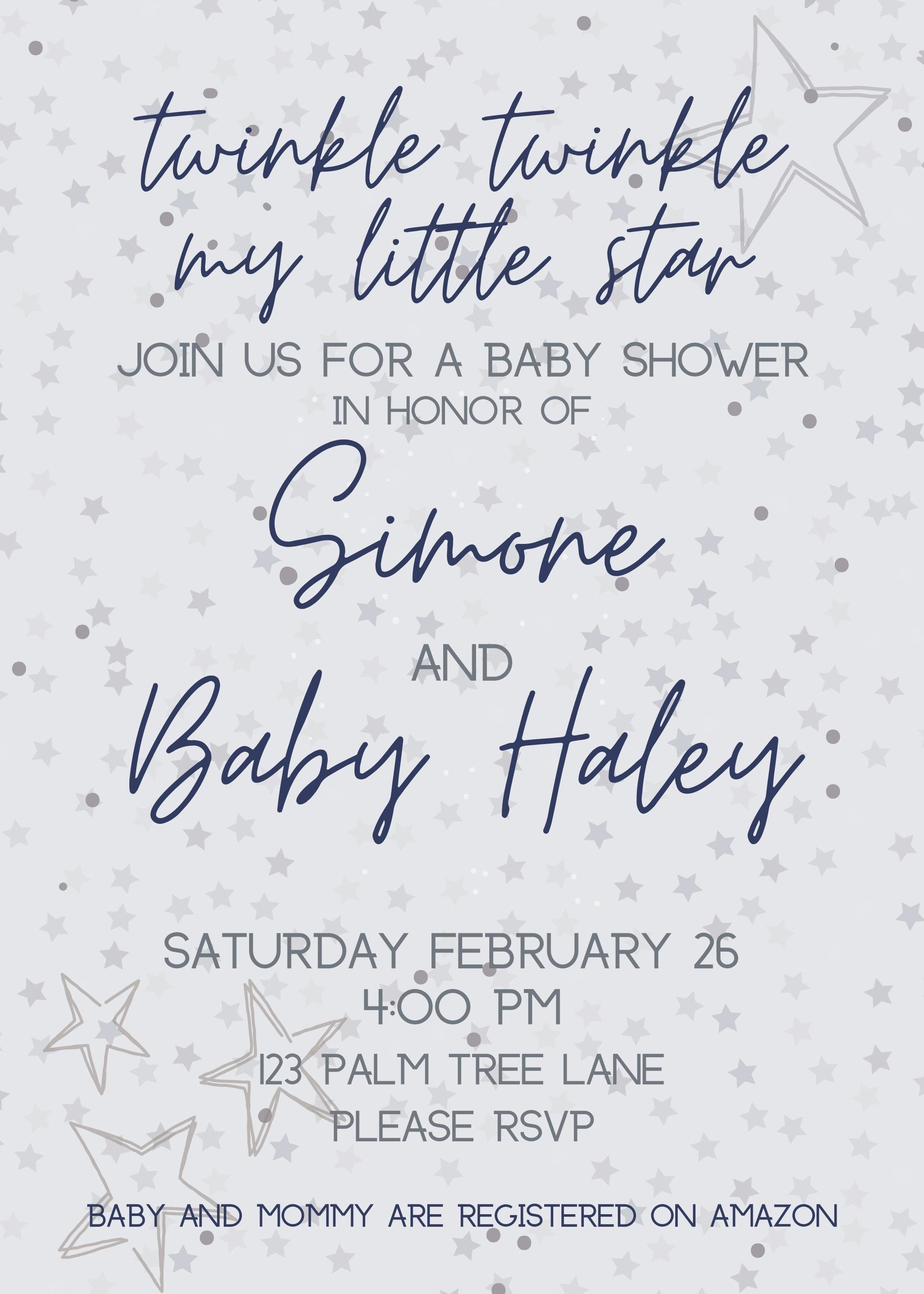 Fully Custom Baby Shower Invitation - Etsy