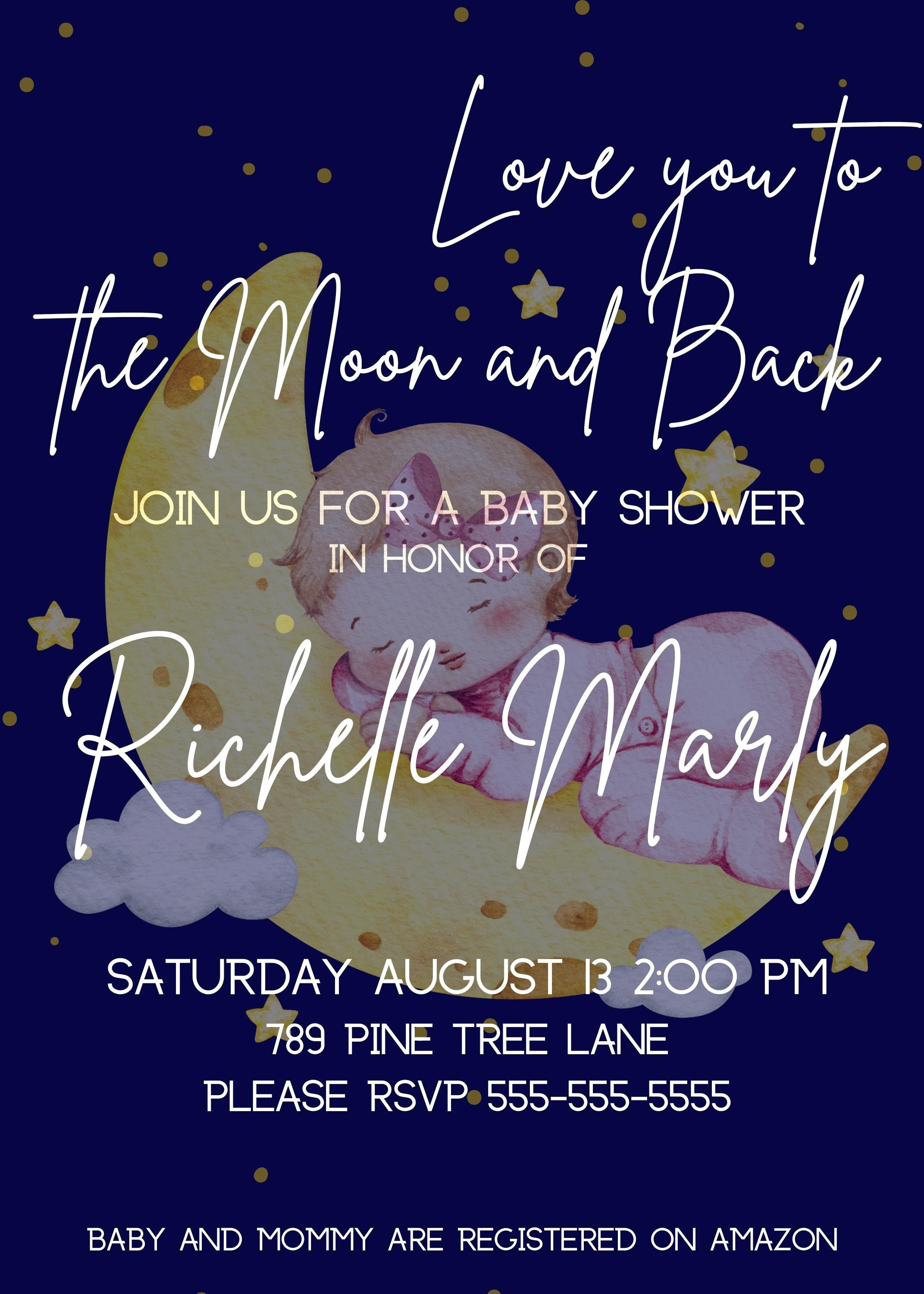 Fully Custom Baby Shower Invitation - Etsy