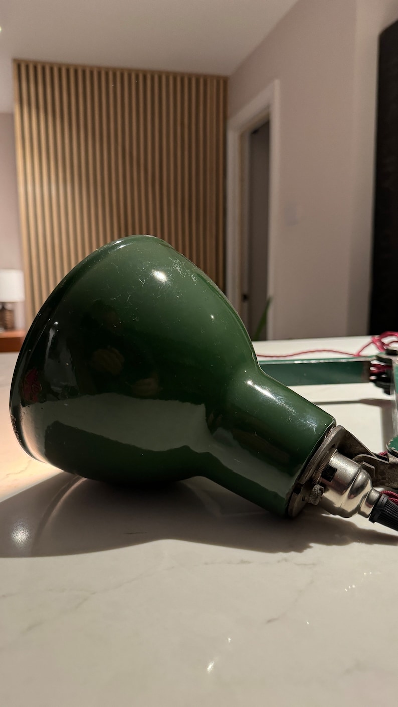 Articulated Green Machinist Lamp Vintage 1950s. Made by EDL. - Etsy