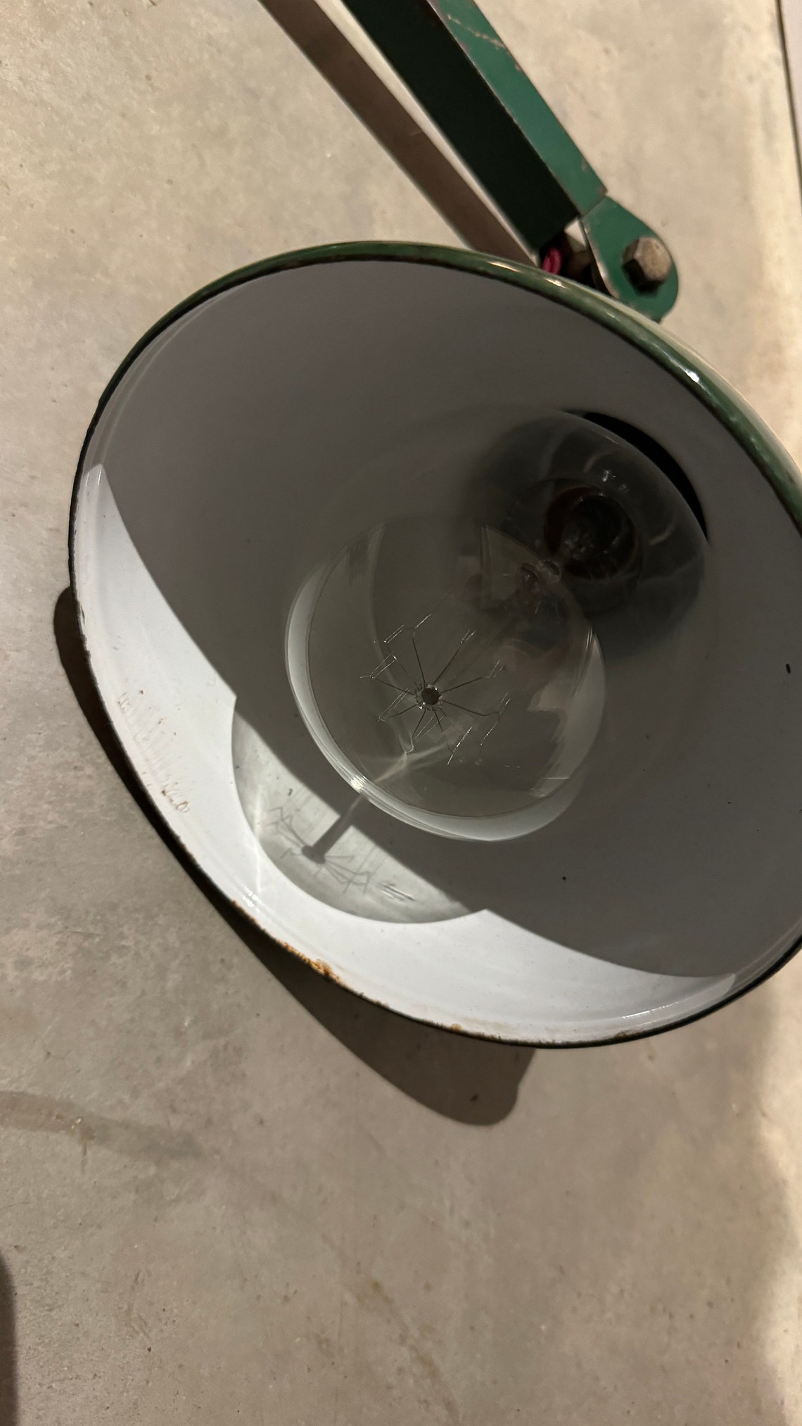 Articulated Green Machinist Lamp Vintage 1950s. Made by EDL. - Etsy