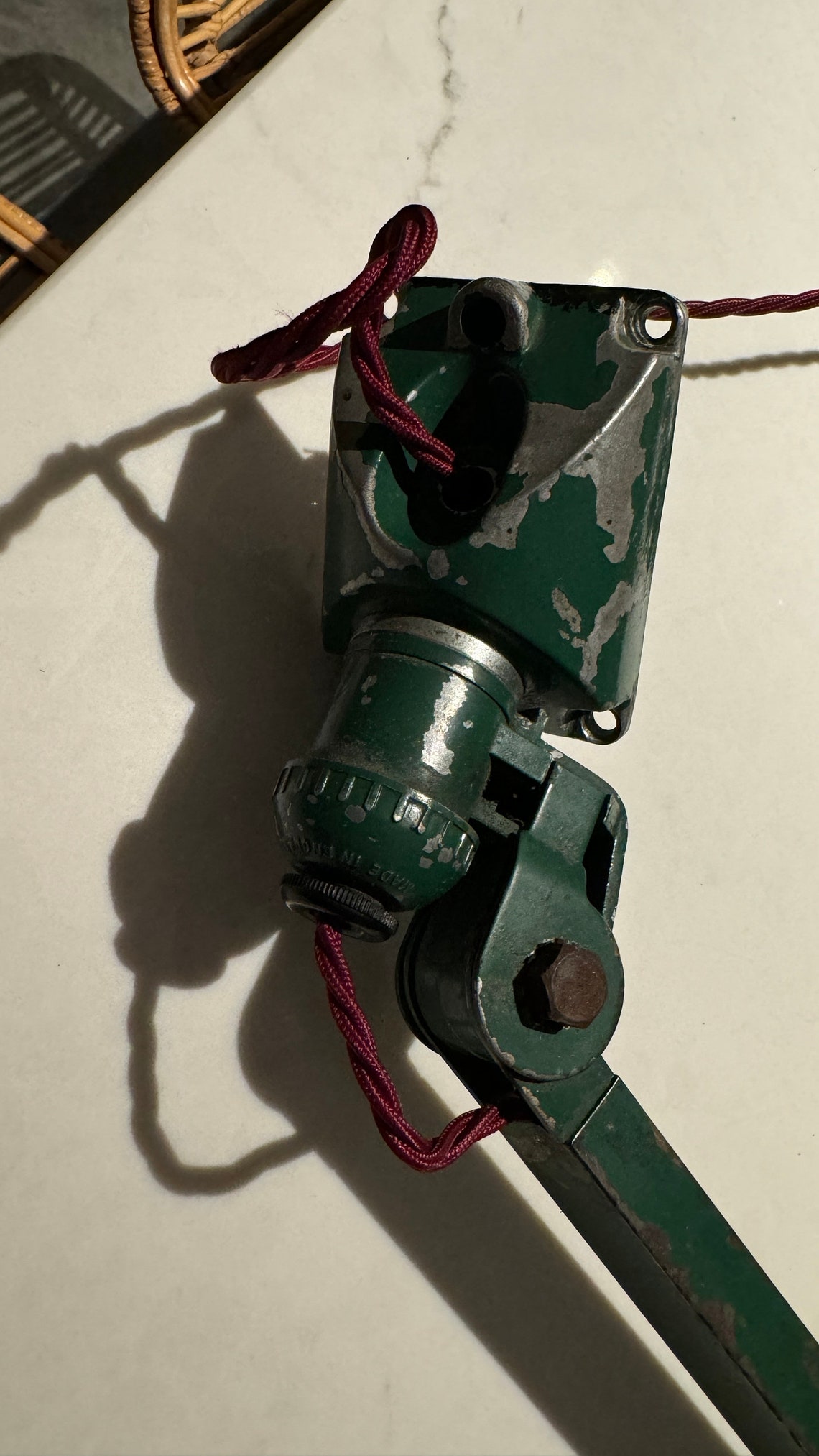 Articulated Green Machinist Lamp Vintage 1950s. Made by EDL. - Etsy