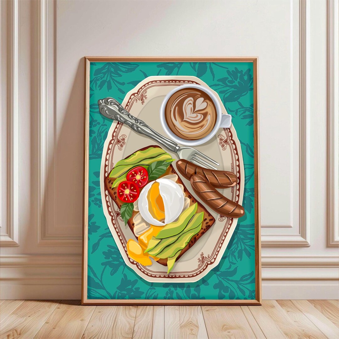 Brunch Art Print, Coffee Art Print, Brunch Wall Art, Kitchen Wall Art ...