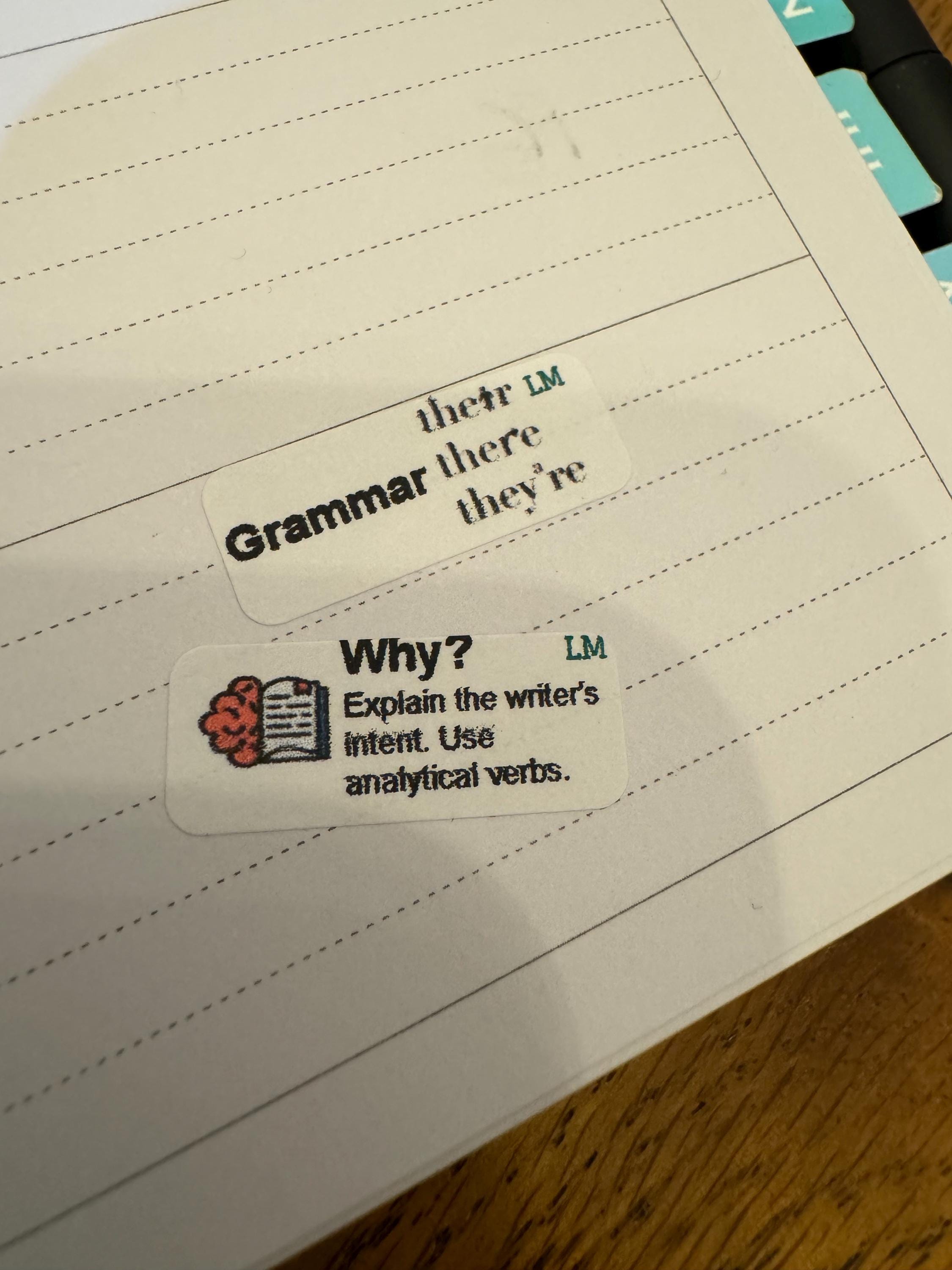 English Live Marking Sticker Template - Etsy