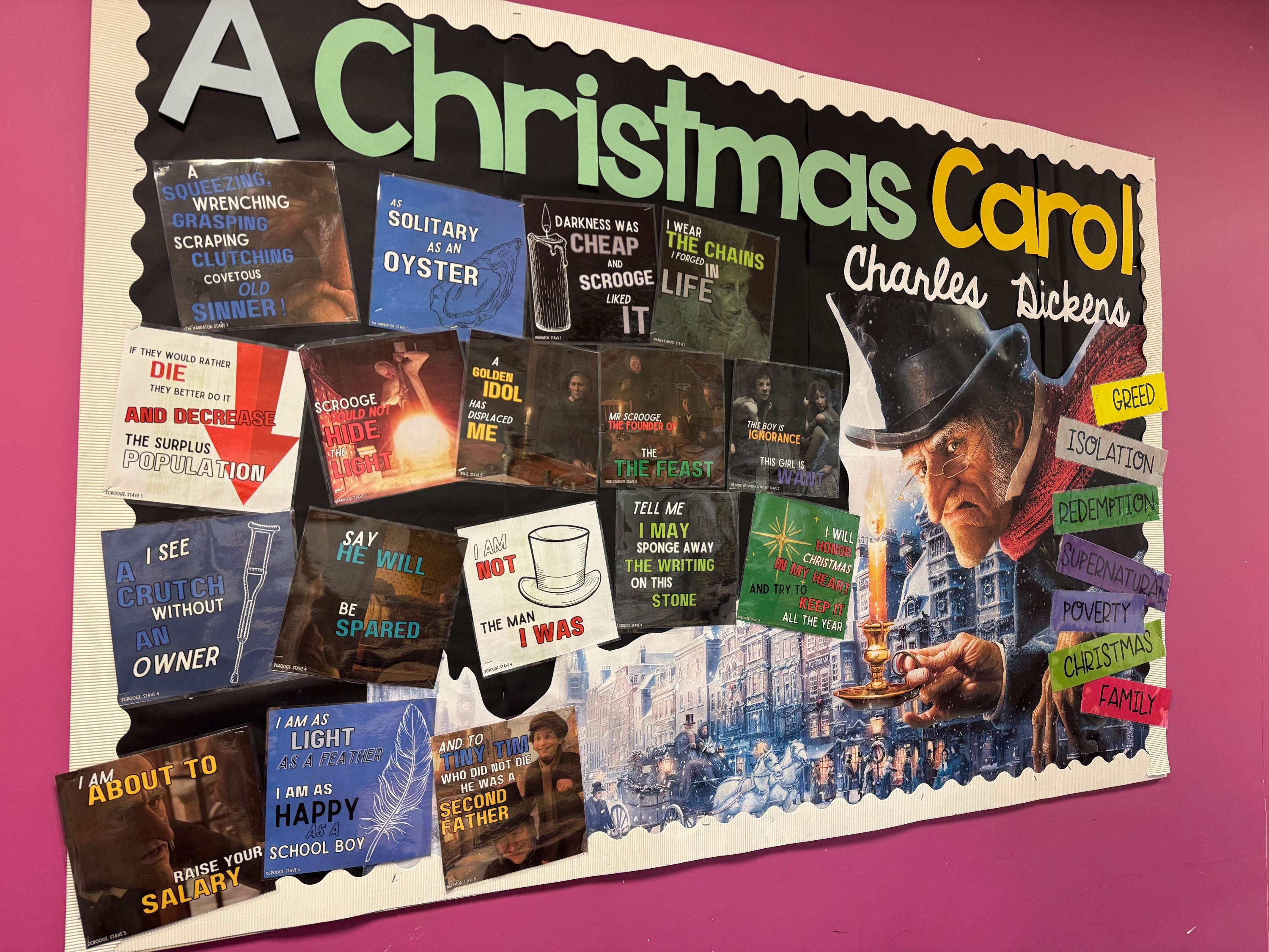 A Christmas Carol Classroom Display - Etsy