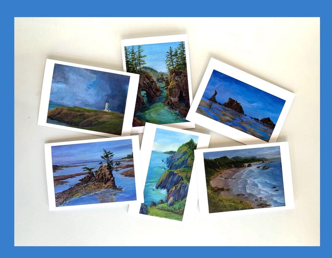 Note Cards Celebrating Oregon's Coast. 5x7 Cards With - Etsy