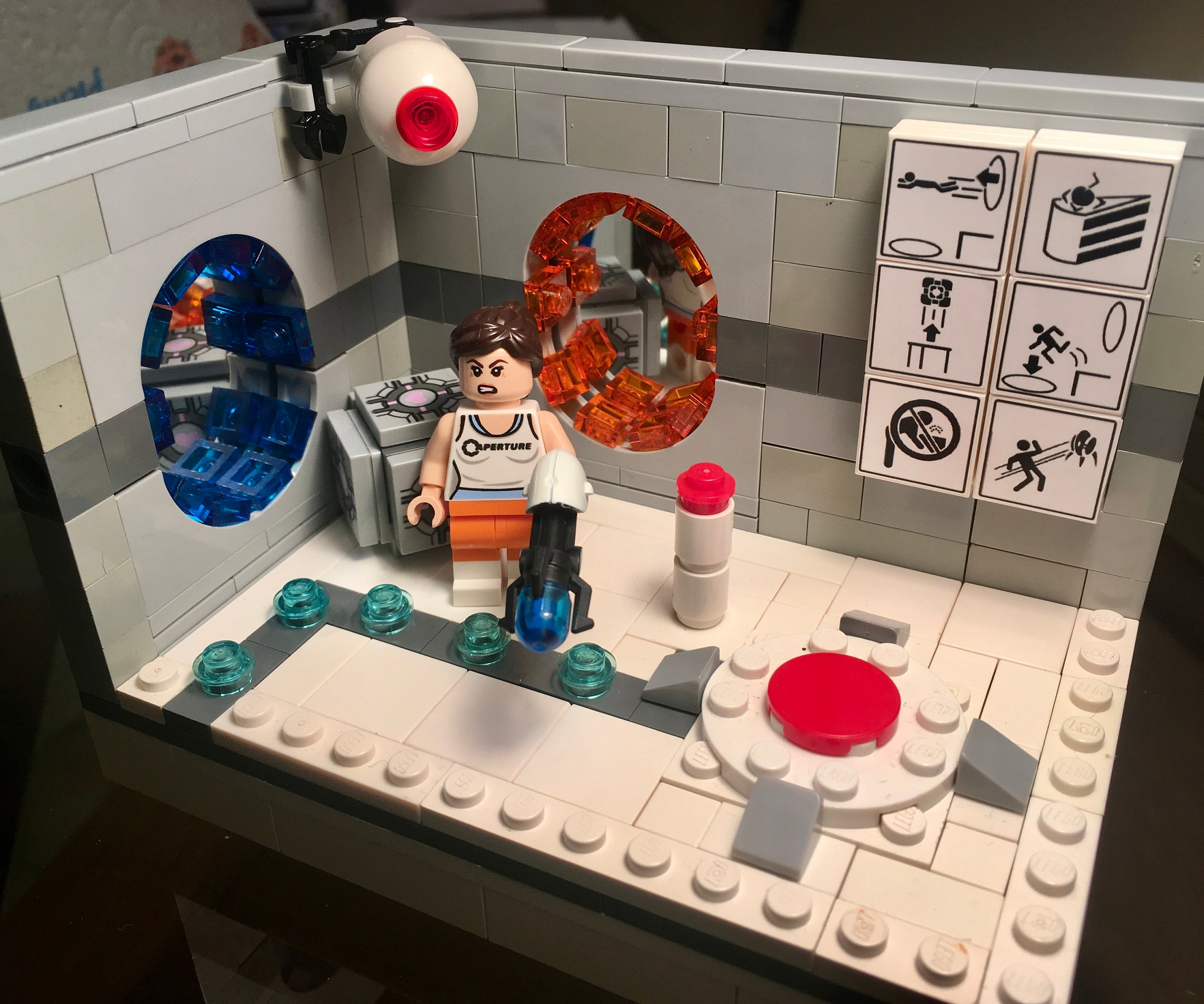 Set of 10x Custom 2x2 Portal Stickers on Lego Tiles - Ideal for ...