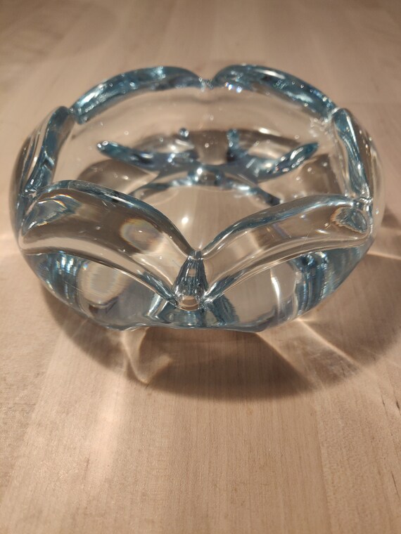 Vintage Glass Bowl Swedish Glassware by Orrefors Signed at - Etsy