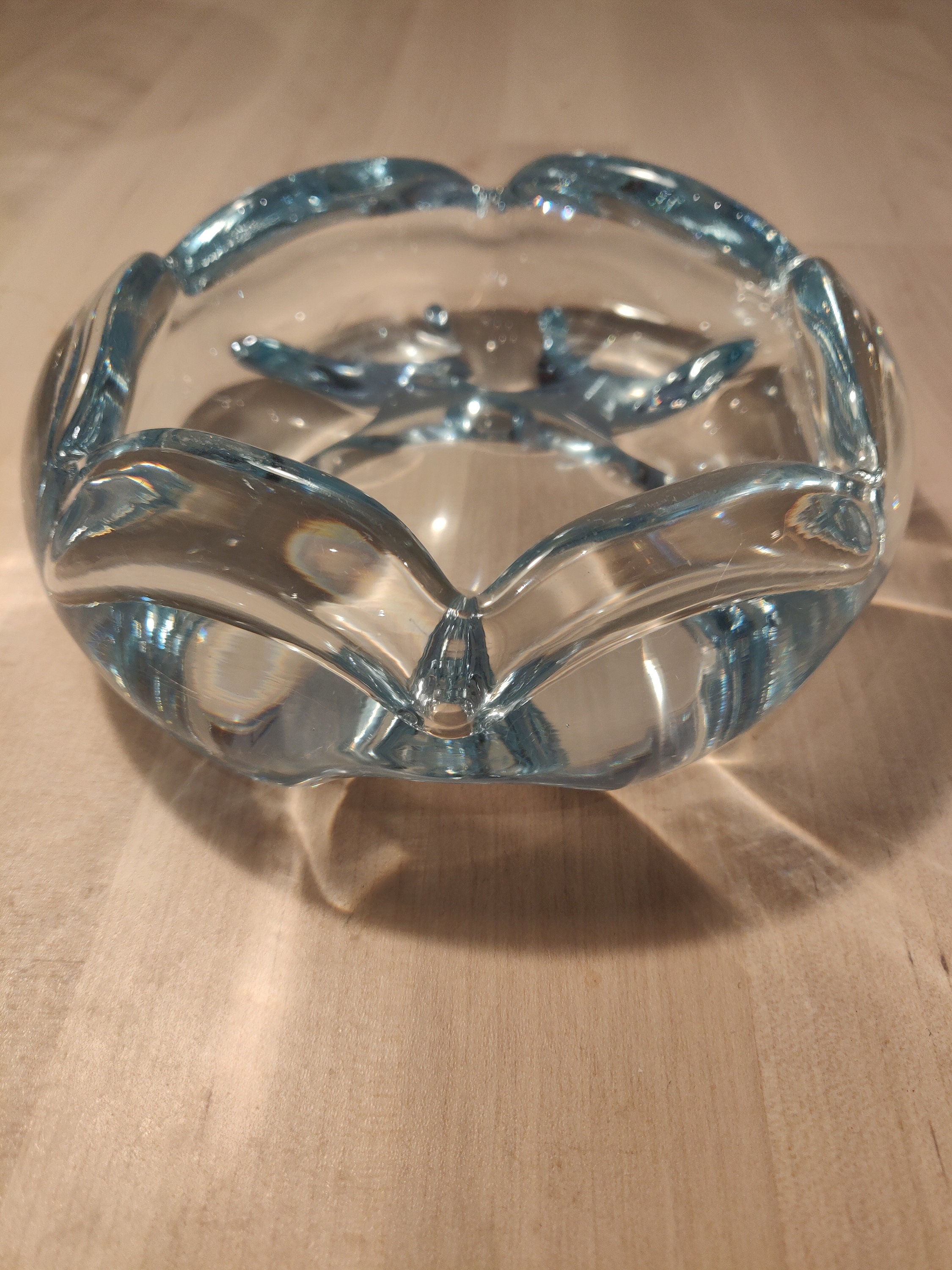 Vintage Glass Bowl Swedish Glassware by Orrefors, Signed at Bottom - Etsy