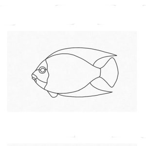 15 Piece Tropical Fishes Coral Reef Stained Glass Pattern. Instant ...