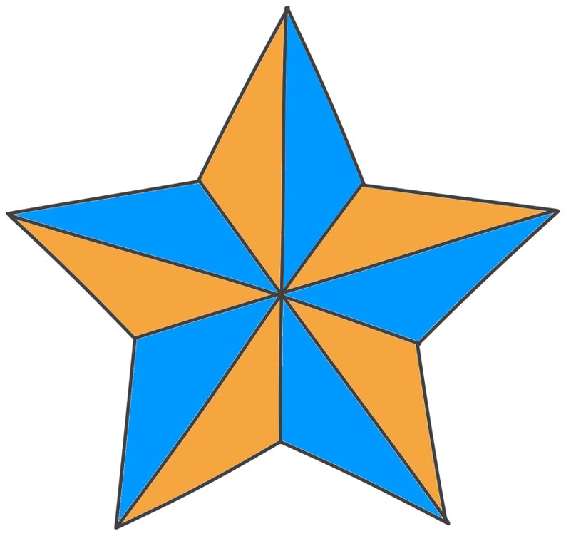 Star Stained Glass Pattern PDF Instant Digital Download 3 Different ...