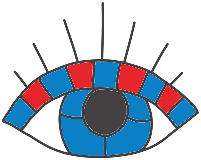 Eye Stained Glass Pattern PDF Instant Digital Download 3 - Etsy