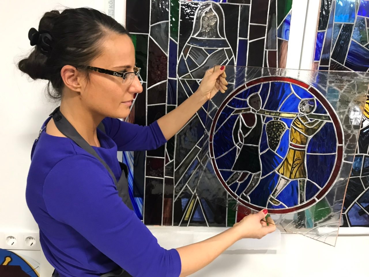 15 Piece Tropical Fishes Coral Reef Stained Glass Pattern. Instant ...