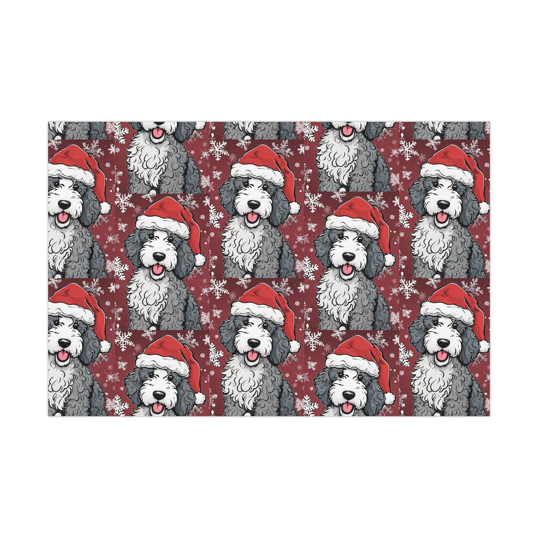 Adorable Sheepadoodle Christmas Gift Wrap Paper - Etsy