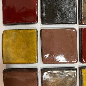 9 Tile Set, Crafting Tiles, Ceramic Tile Set, Handmade Tile, Art Tile ...