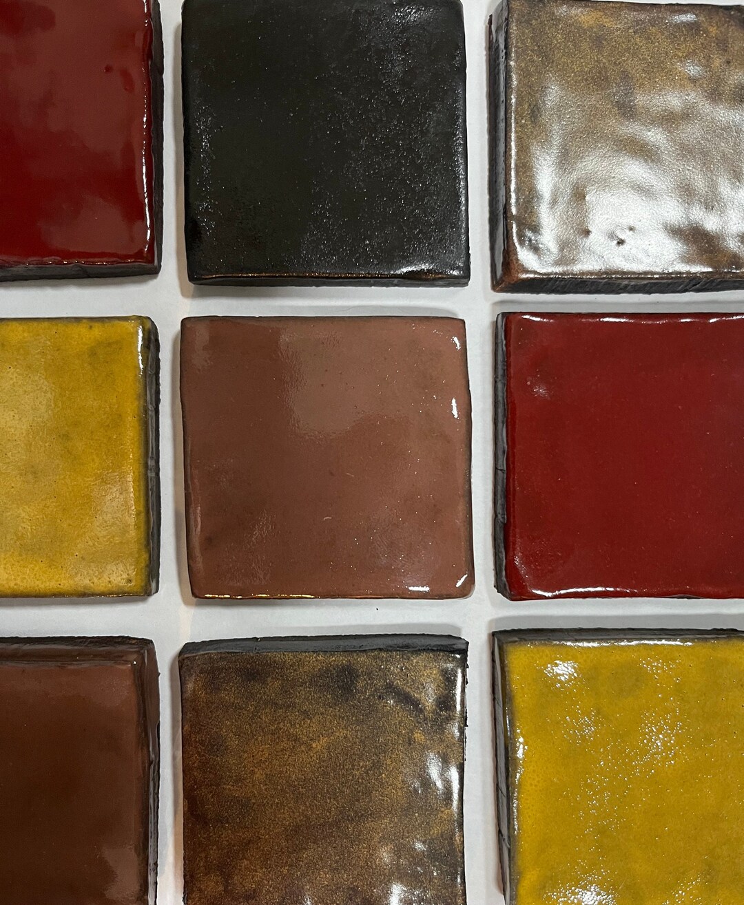 9 Tile Set, Crafting Tiles, Ceramic Tile Set, Handmade Tile, Art Tile ...