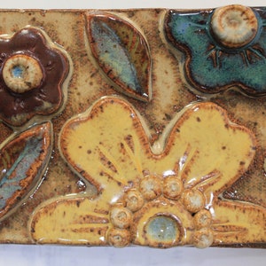 Handmade Flower Tile, Ceramic Flower Tiles, Bathroom Tiles, Fireplace ...