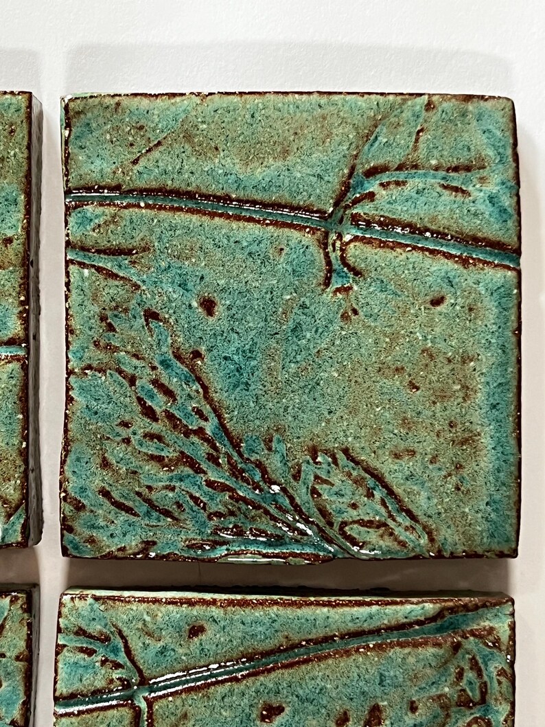 4 Tile Set, Crafting Tiles, Ceramic Tile Set, Handmade Tile, Art Tile ...