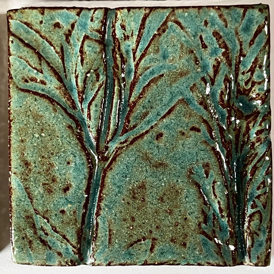 4 Tile Set, Crafting Tiles, Ceramic Tile Set, Handmade Tile, Art Tile ...