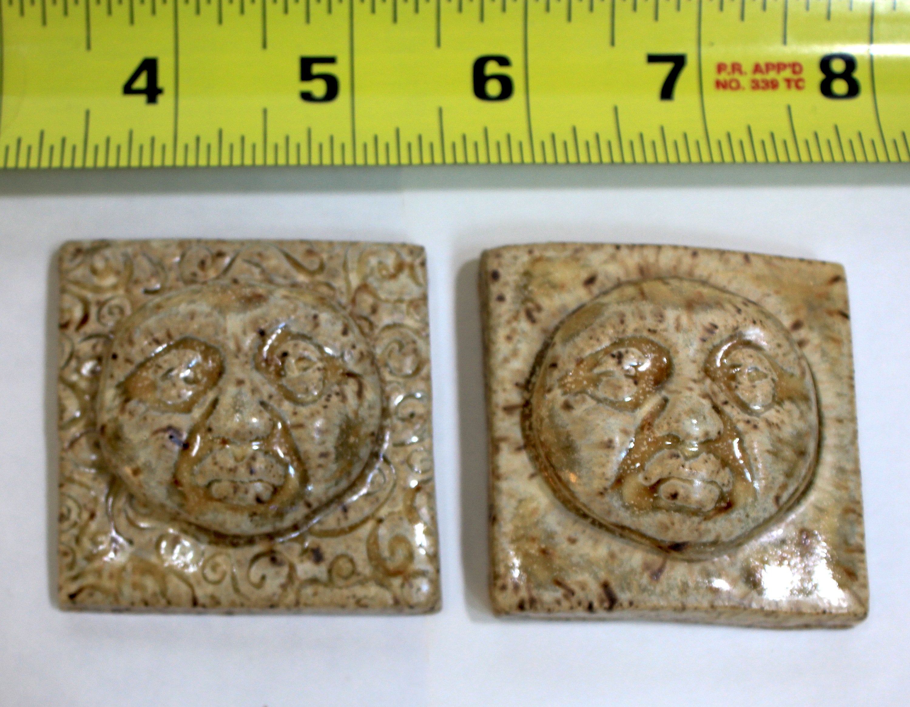 Moon Tile Set, Ceramic Moon Tile, Handmade Moon Tiles, Art Tiles ...