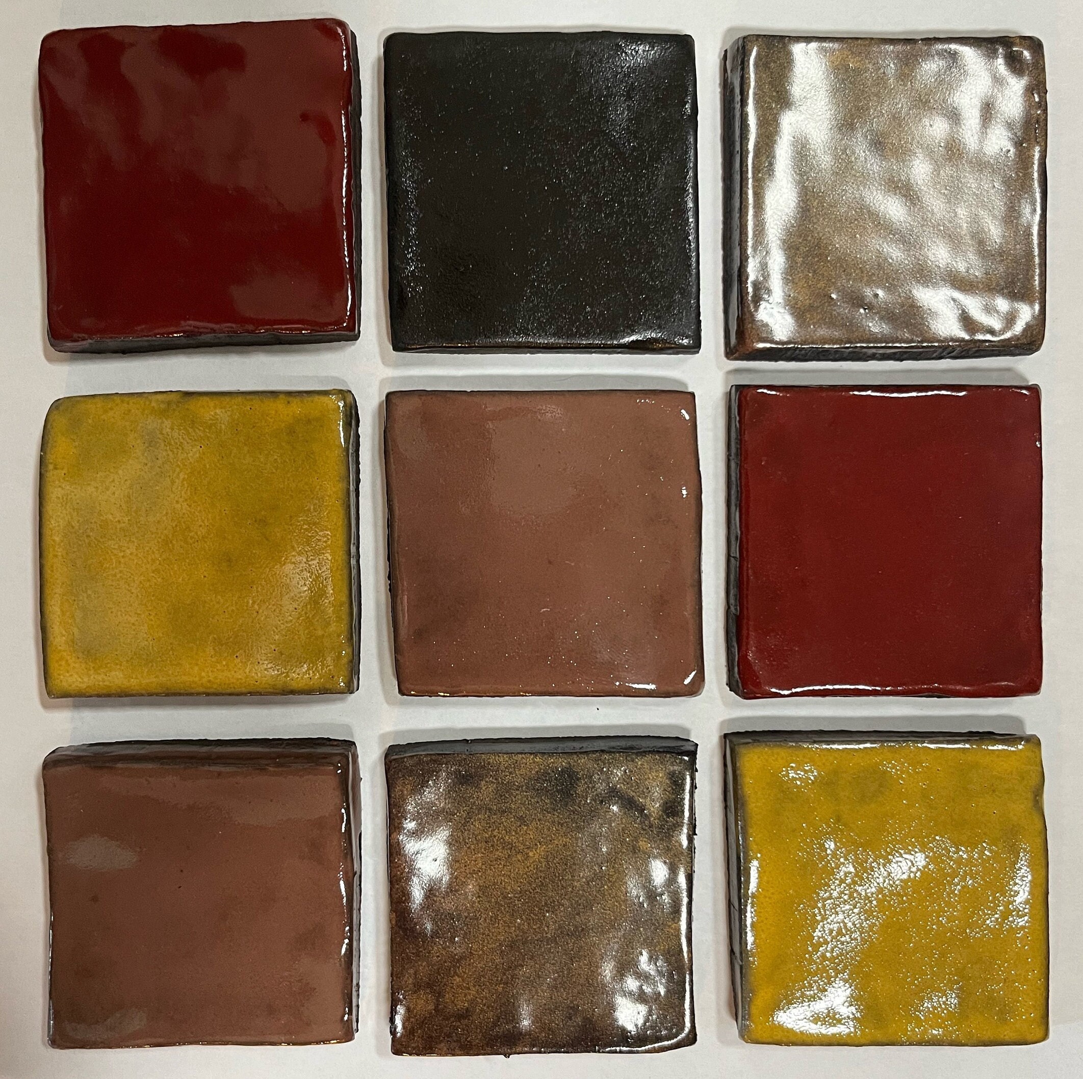 9 Tile Set, Crafting Tiles, Ceramic Tile Set, Handmade Tile, Art Tile ...