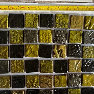 1.5 X 1.5 Mosaic Tile Set of 42 for Crafting, Bathroom Tiles, Fireplace ...