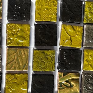 1.5 X 1.5 Mosaic Tile Set of 42 for Crafting, Bathroom Tiles, Fireplace ...
