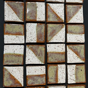 Patterned Tile, Brown and White Tile, Green and White Tile, 1.5 X 1.5 ...
