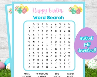 Easter/spring Word Search - Etsy