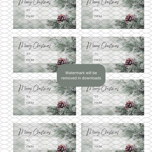 Christmas Tree Gift Tags Printable, Christmas Gift Tag Download ...