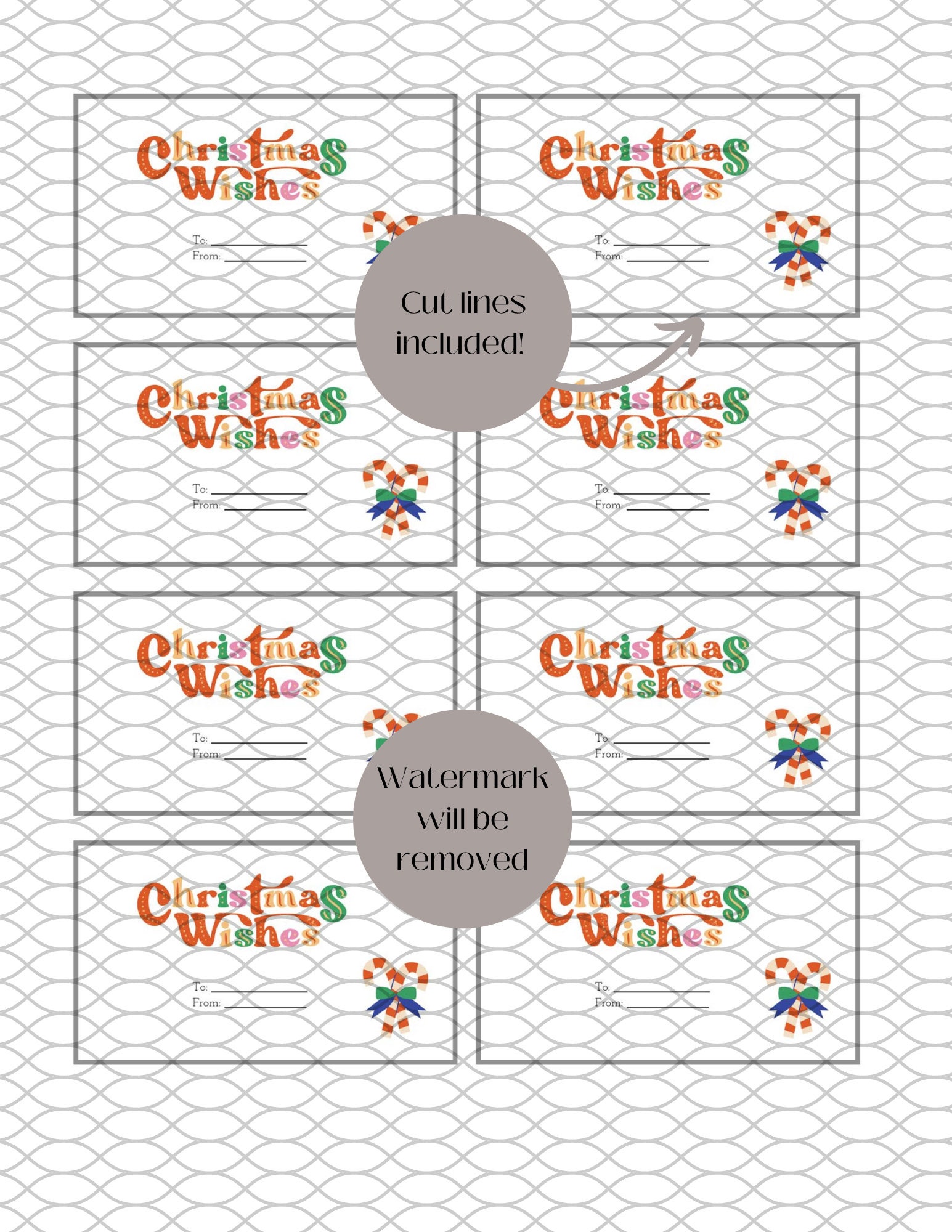 Printable Christmas Wishes Gift Tags, Christmas Gift Tags Printable ...