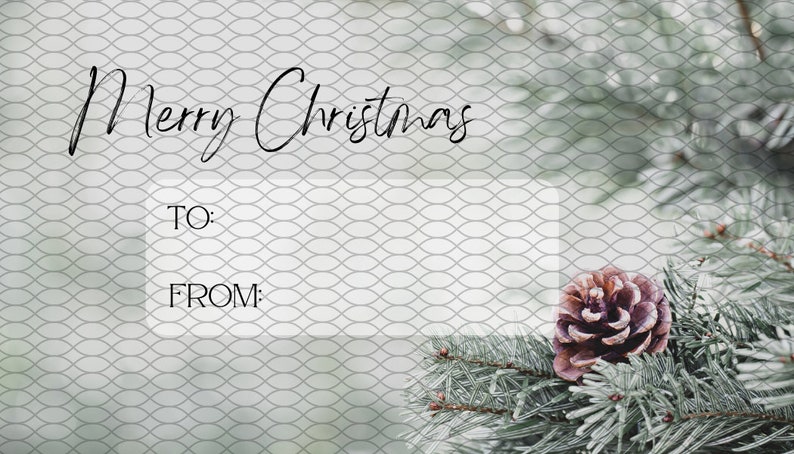 Christmas Tree Gift Tags Printable, Christmas Gift Tag Download ...