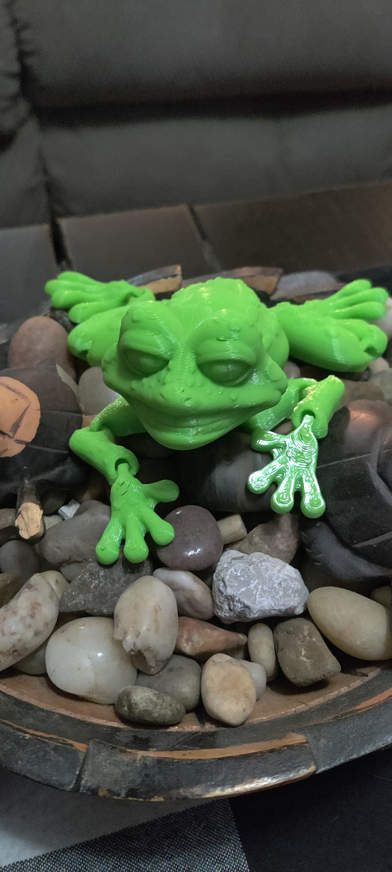 Articulated Flexible Smiling Frog Fidget Toy - Etsy